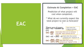 PMP COST FORMULAE | PPT