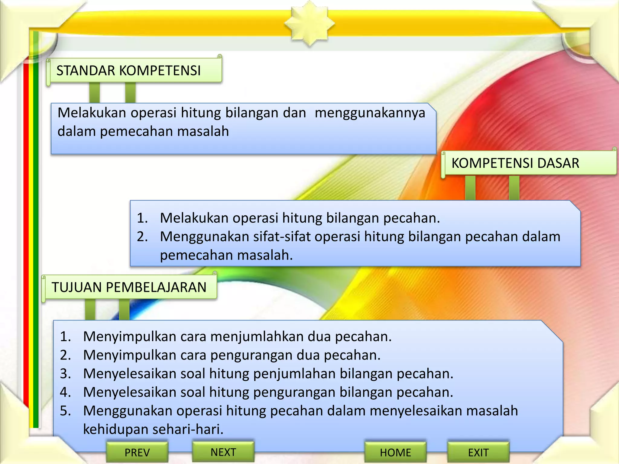 Modul Pecahan SMP | PPTX
