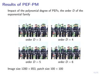 Patch Matching with Polynomial Exponential Families and Projective ...