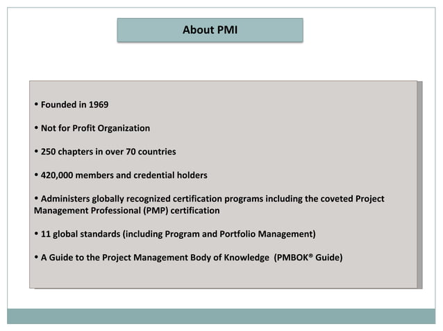 PMP Exam Notes | PPT