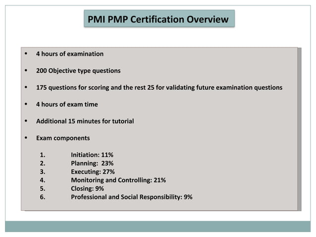 PMP Exam Notes | PPT