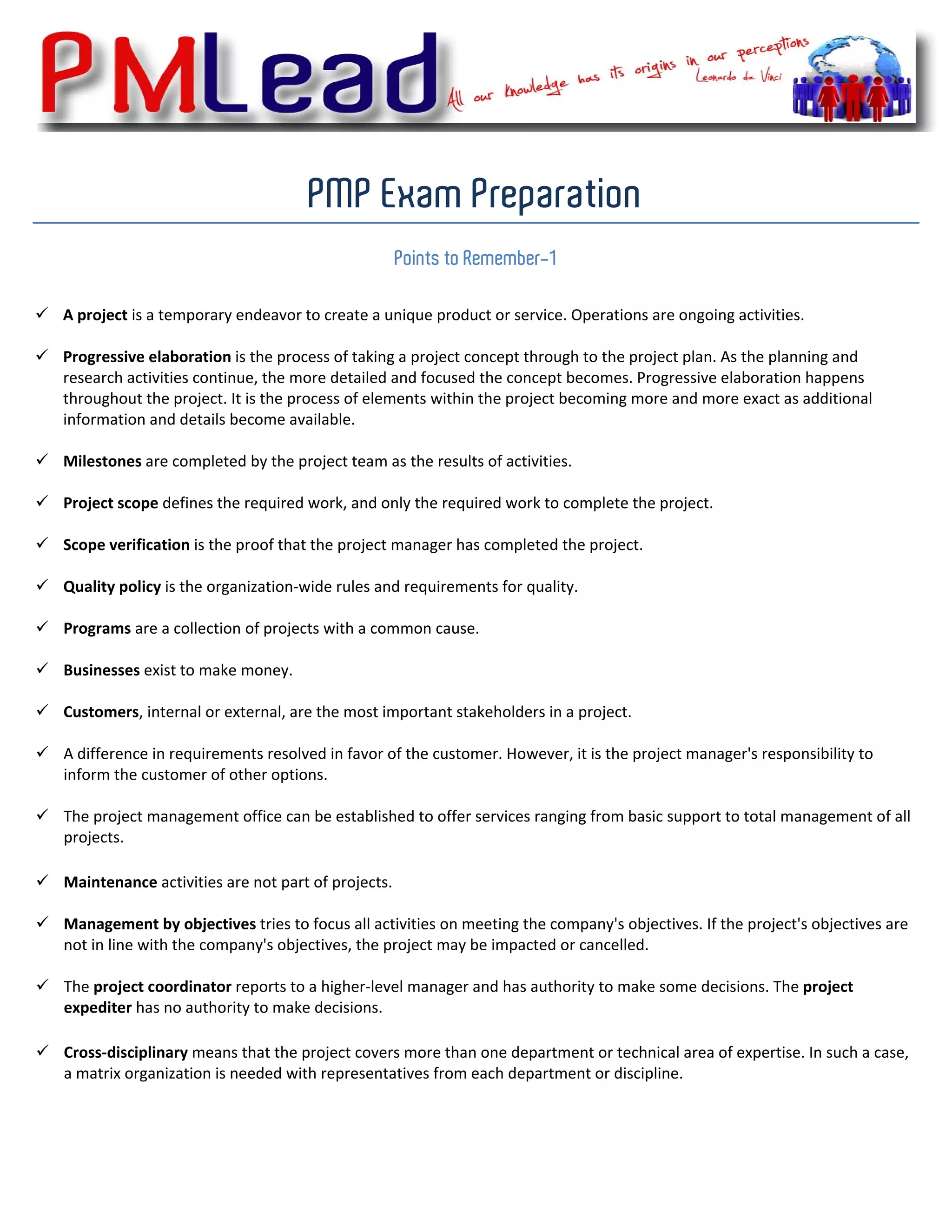 Pmp Exam Prep PDF-1 | PDF