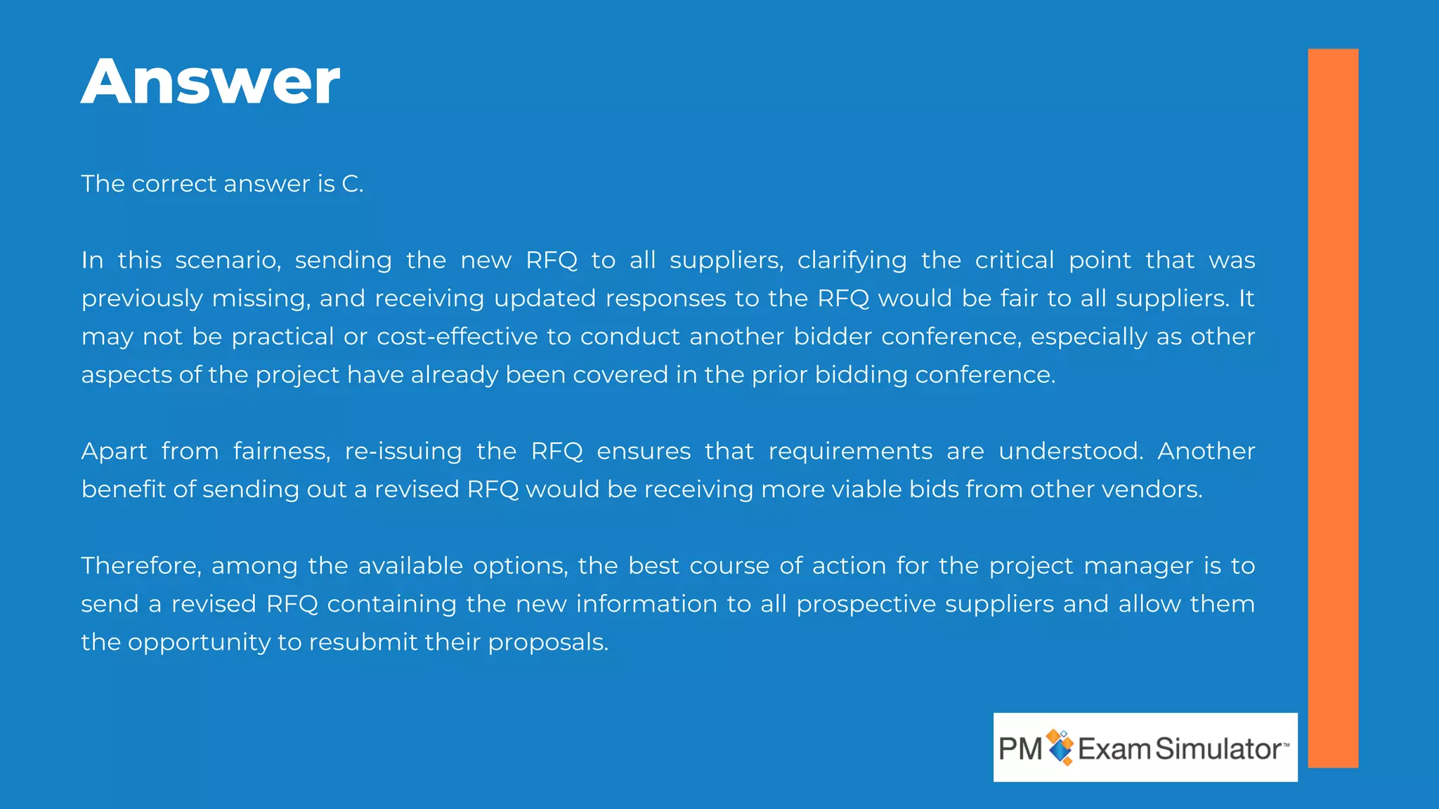 Free PMP Exam Sample Question | PPT