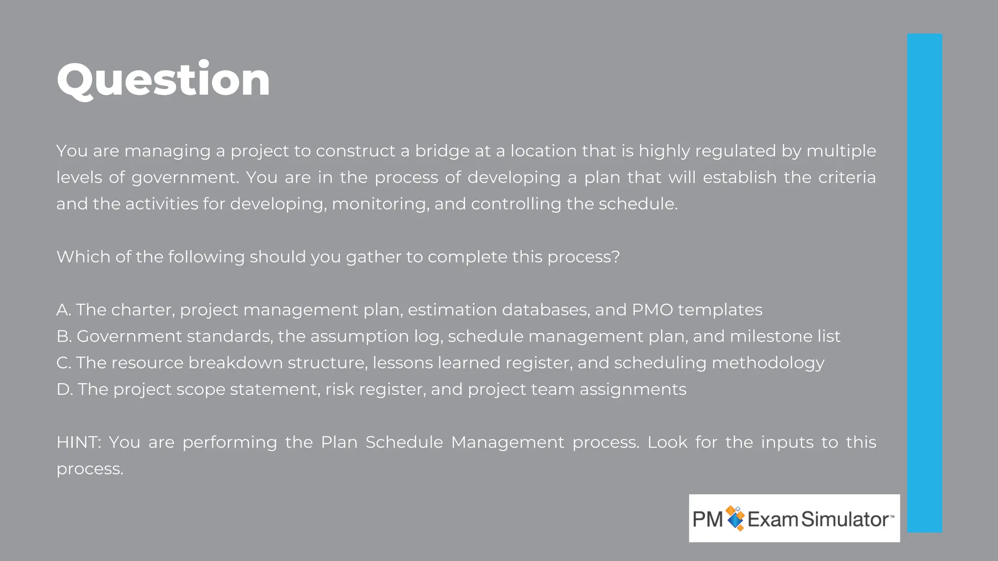 Free PMP Exam Sample Question | PPT