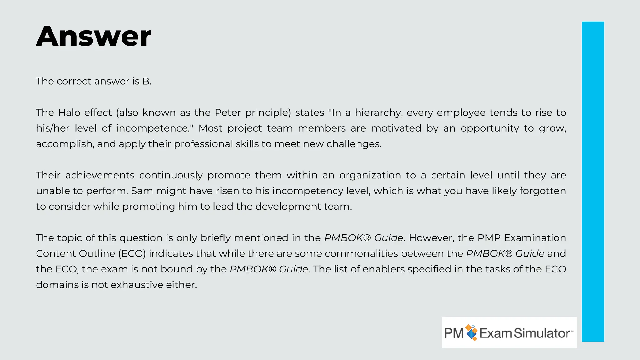 Free PMP Exam Sample Question | PPT