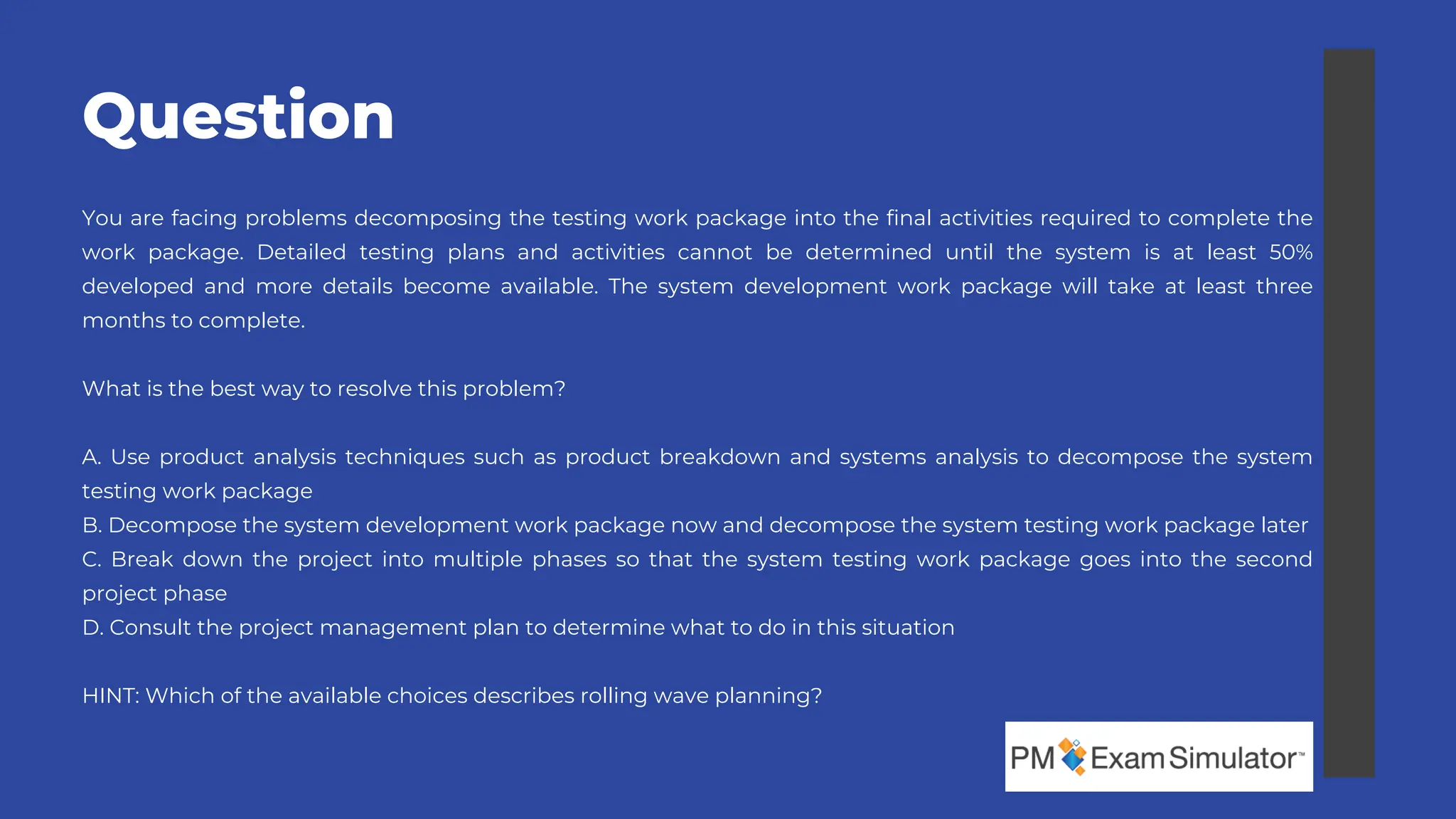 Free PMP Exam Sample Question | PDF