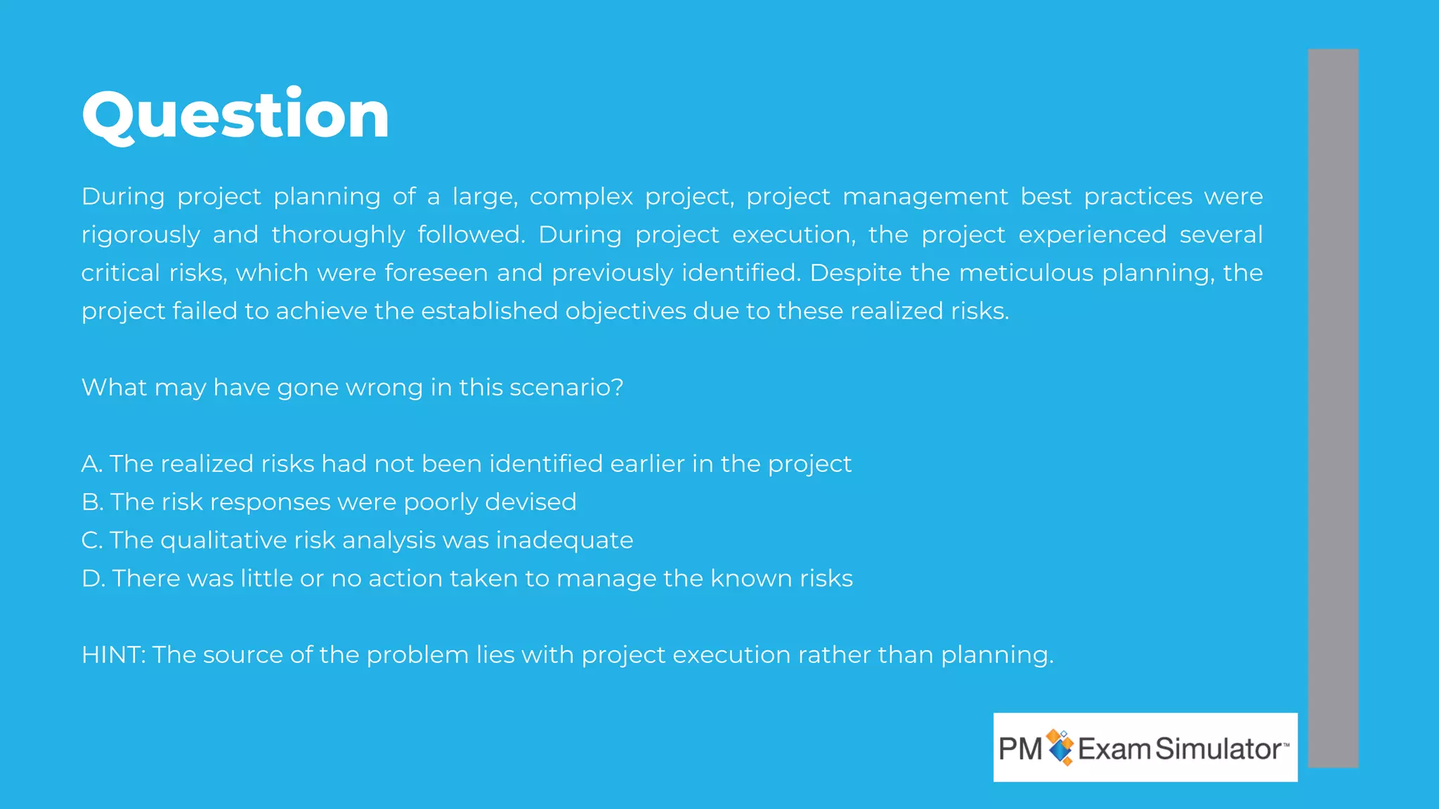 Free PMP Exam Sample Question of the Week | PDF
