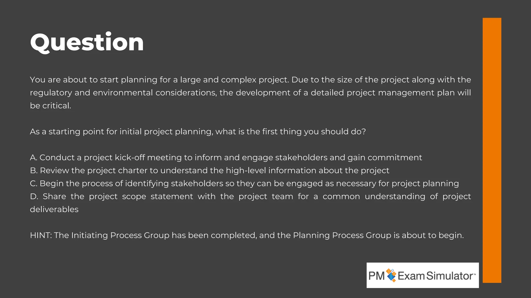 Free PMP Exam Sample Question of the Week | PPT