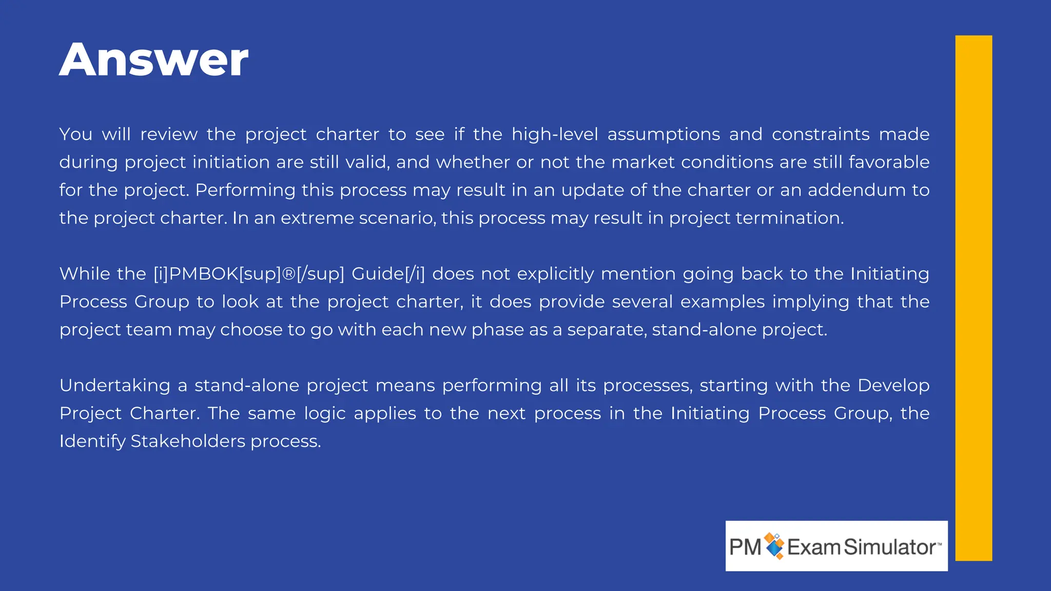 Free PMP Exam Sample Question of the Week | PPT
