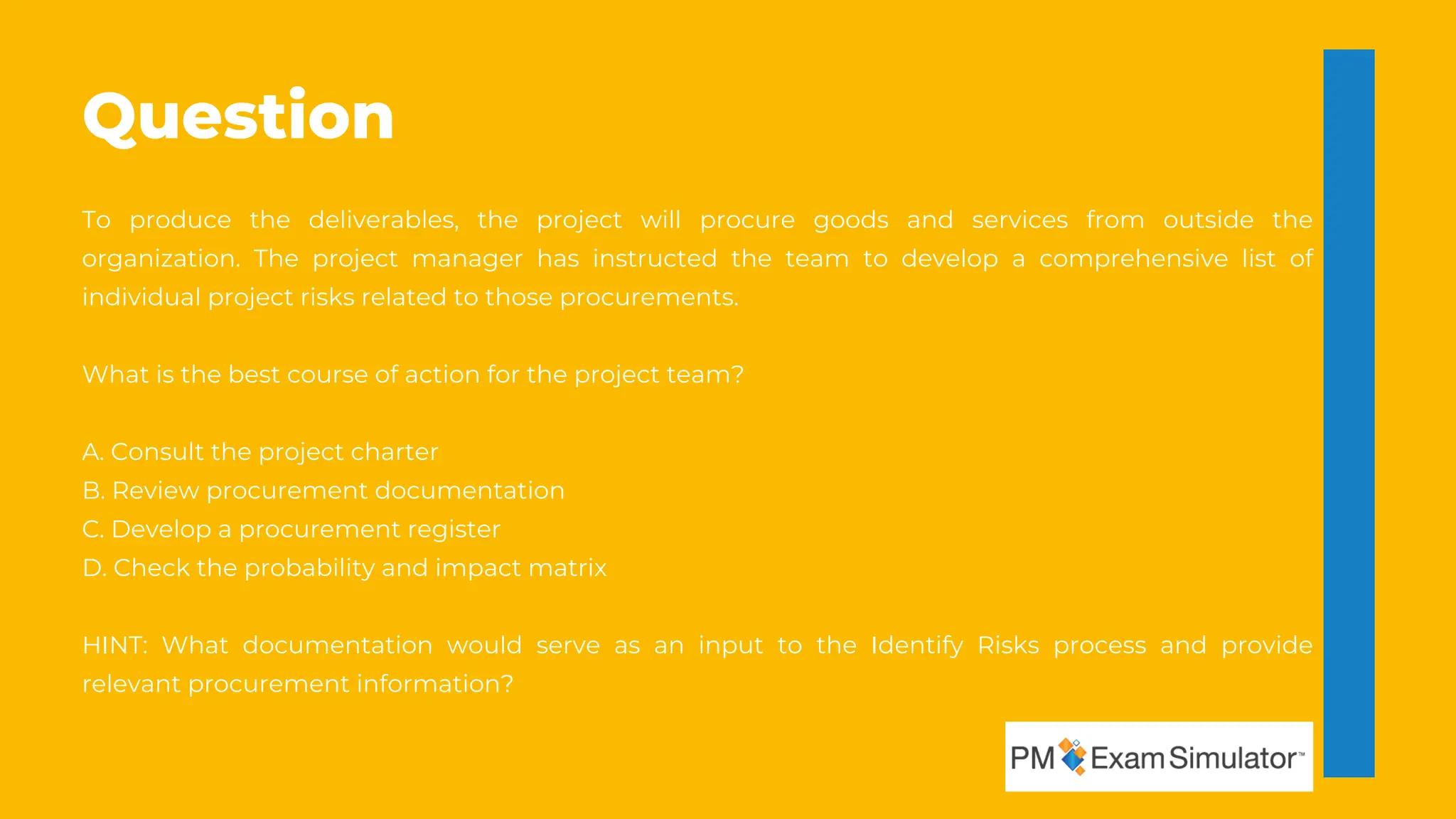 Free PMP Exam Sample Question of the Week | PDF