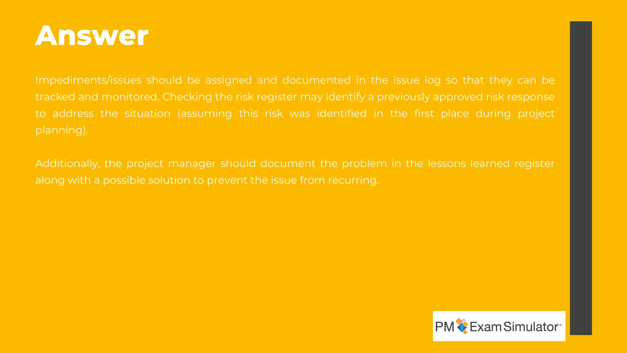 Free PMP Exam Sample Question of the Week | PPT