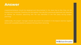 Free PMP Exam Sample Question of the Week | PDF