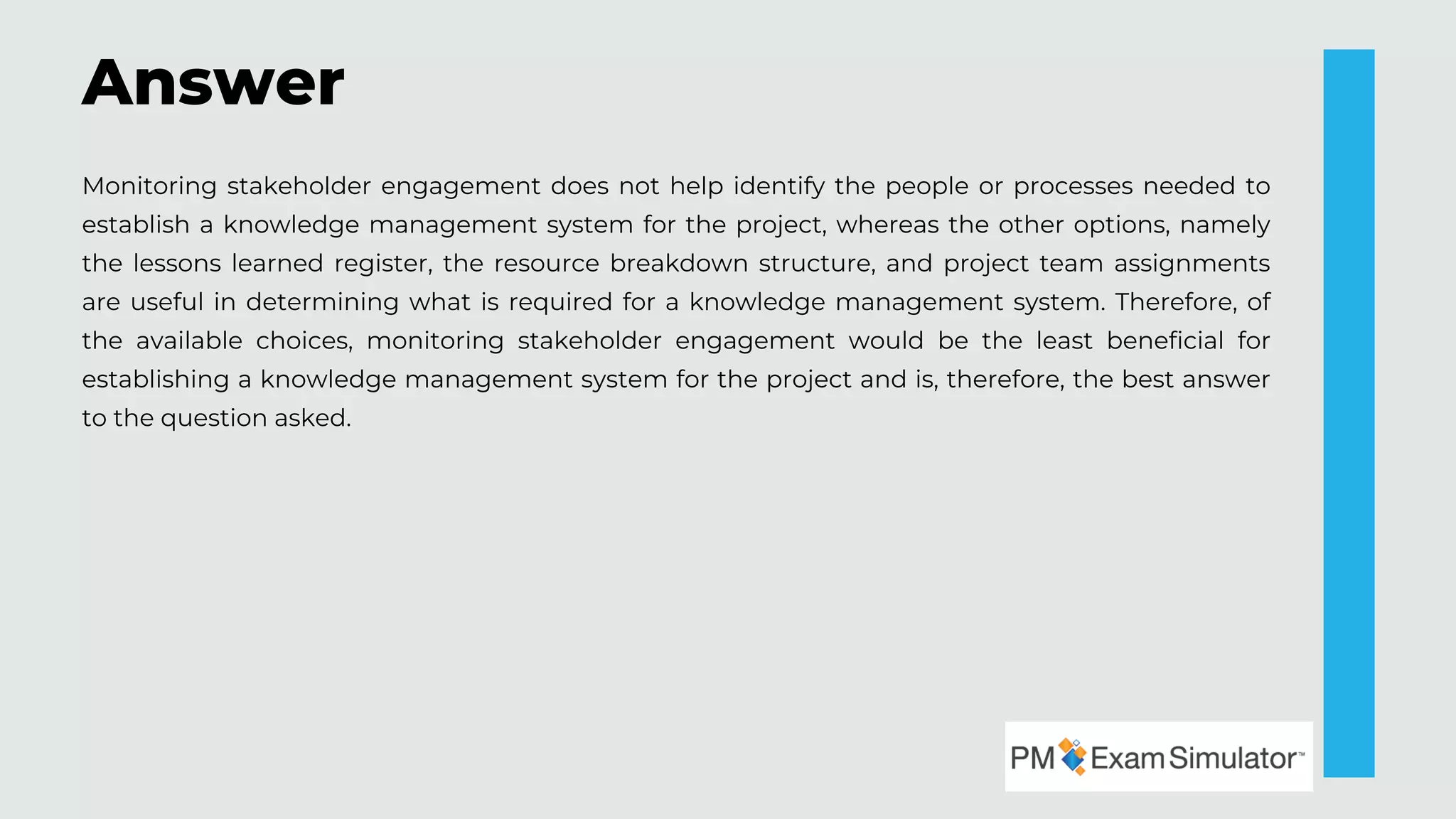 PMP Exam Sample Question and Answer | PPT