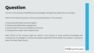 PMP Exam Sample Question and Answer | PPT