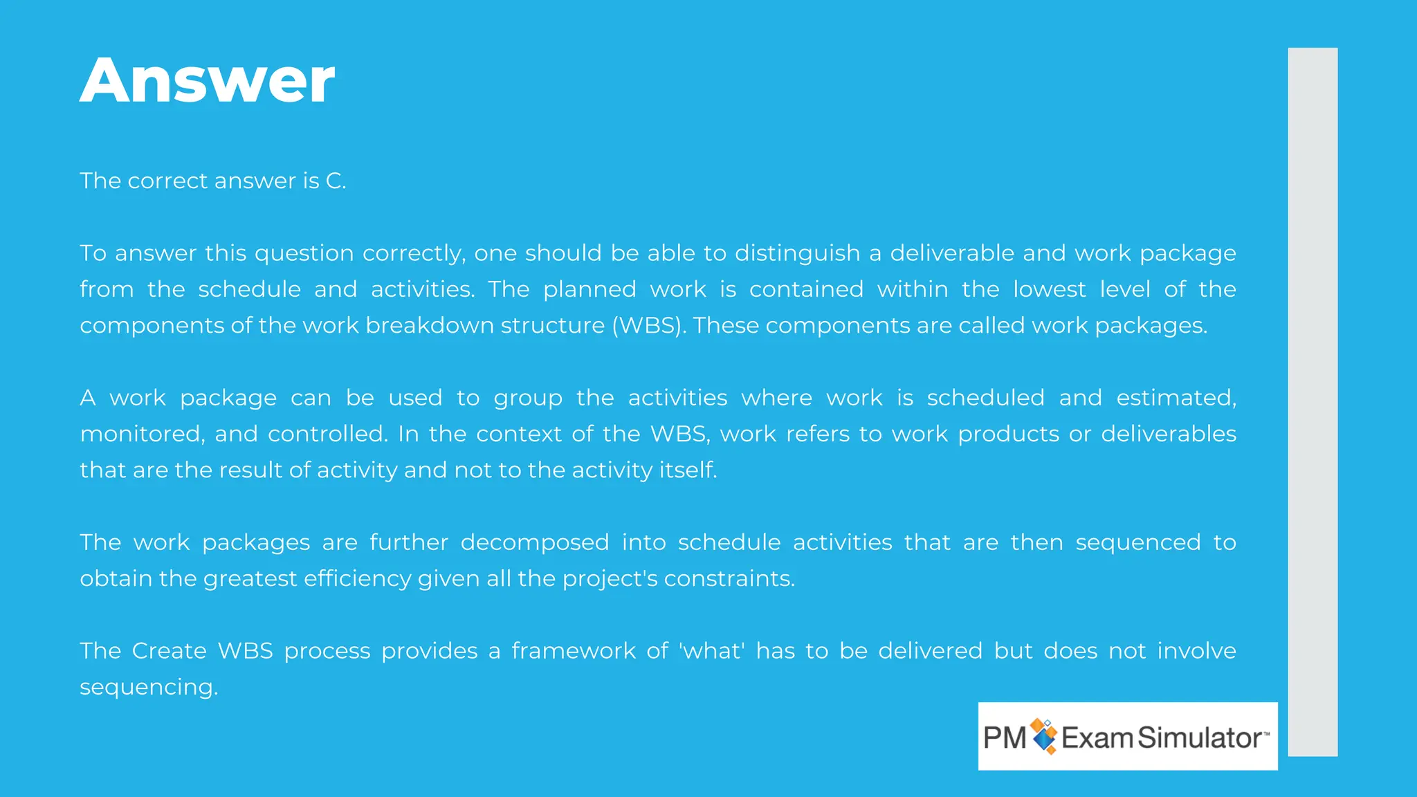 Free PMP Exam Sample Question | PPT
