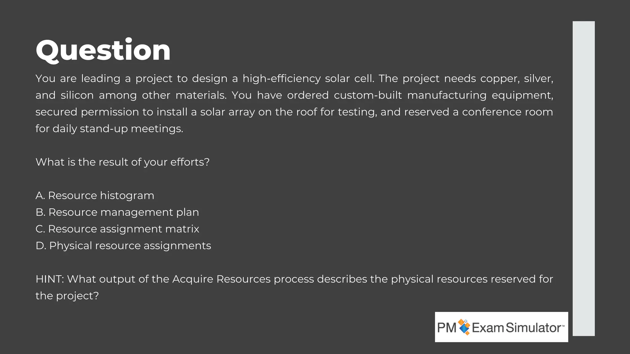 Free PMP Exam Sample Question | PPT