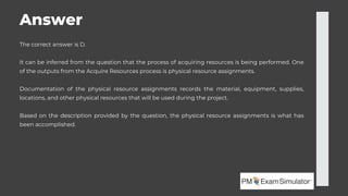 Free PMP Exam Sample Question | PPT