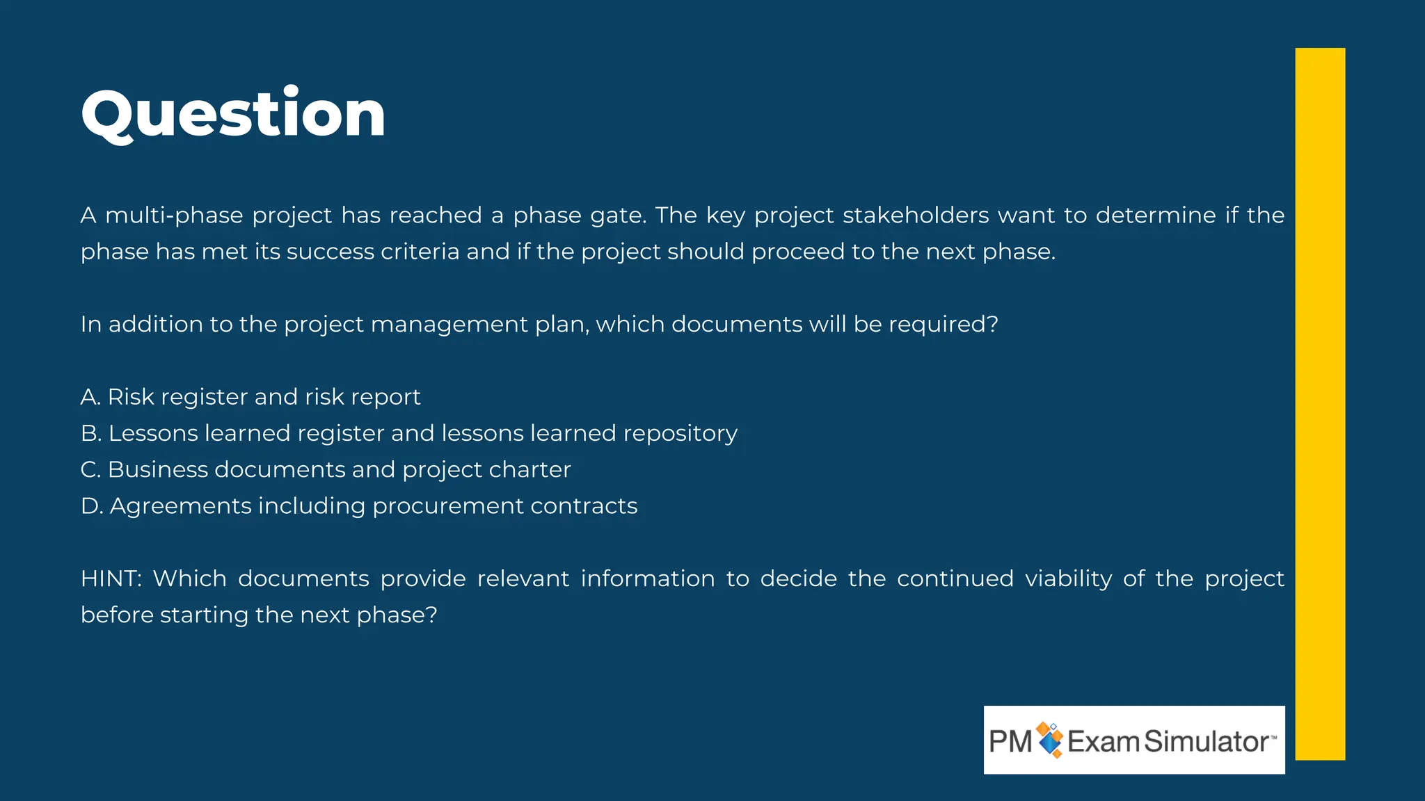 Free PMP Exam Sample Question of the Week | PPT