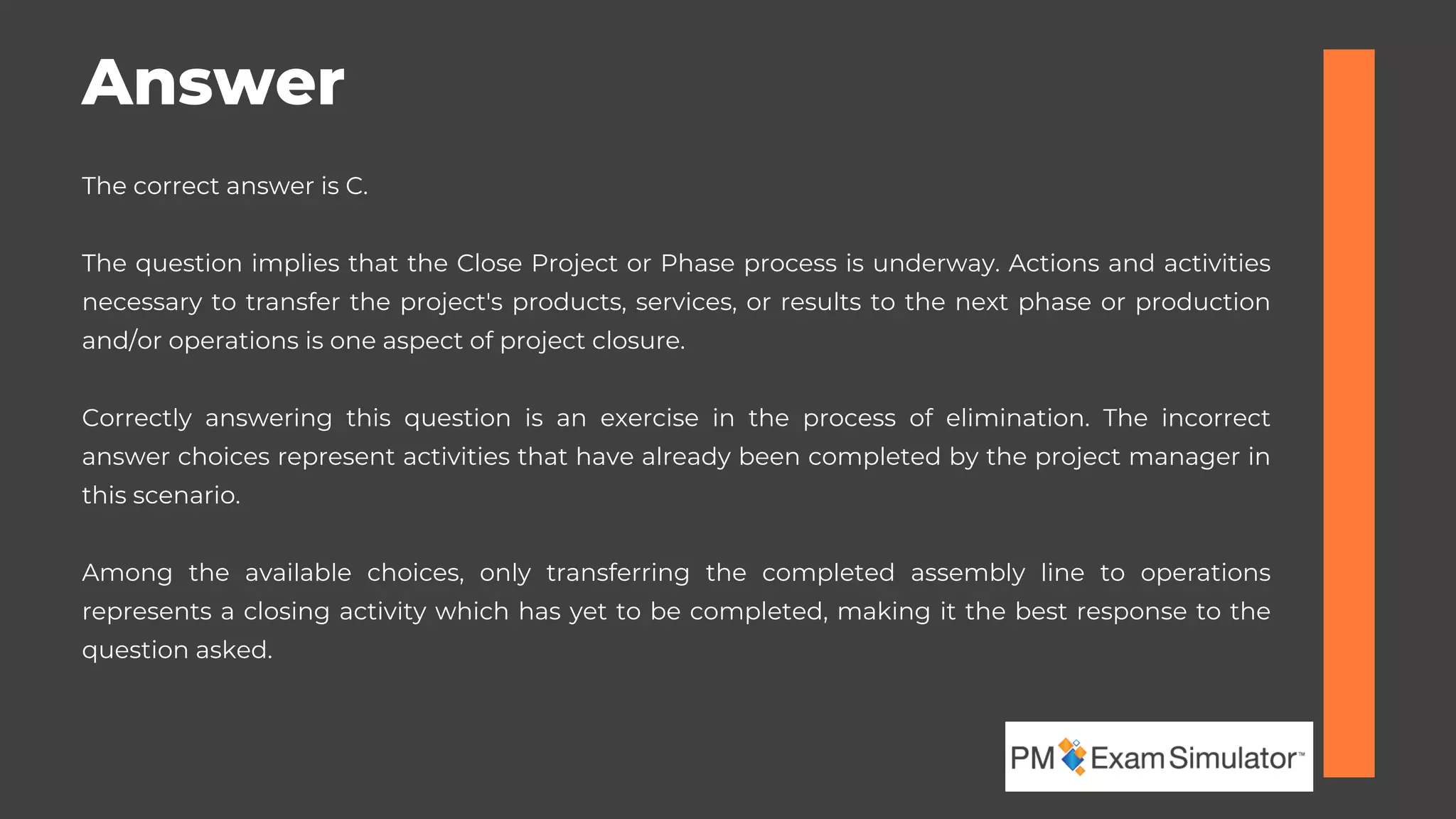 Free PMP Exam Sample Question | PPT