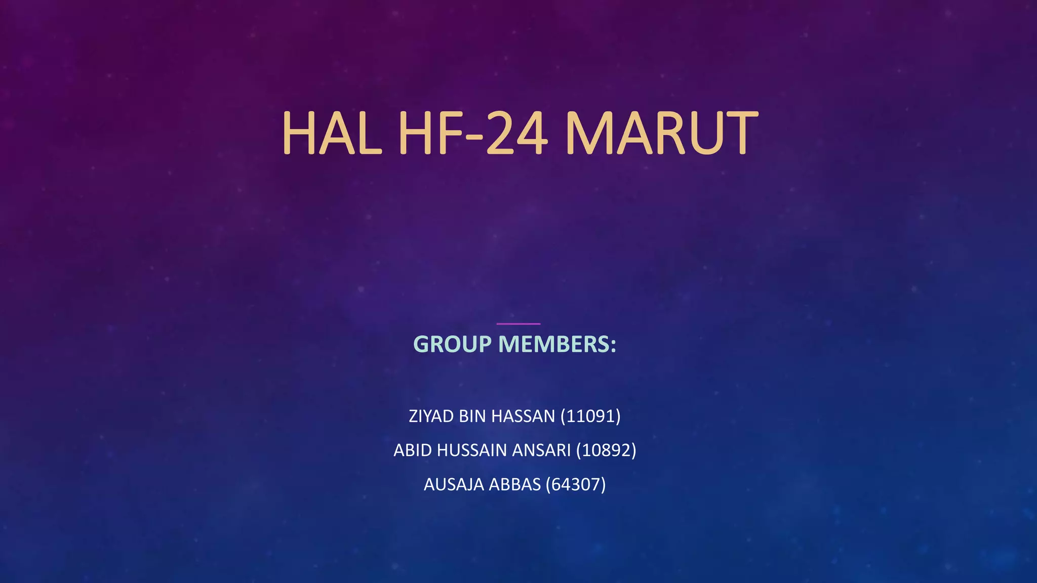 PMP Presentation of Failed project of HAL HF-24 Marut.ppt