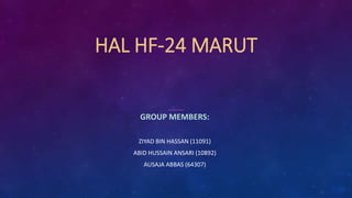 PMP Presentation of Failed project of HAL HF-24 Marut.ppt