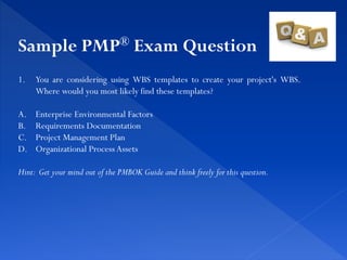 PMP Exam Sample Questions | PDF