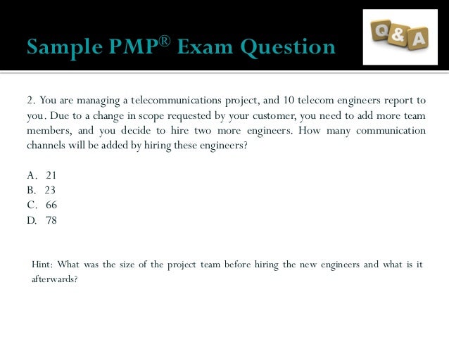 PMP® Sample Questions 5