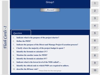 Pmp flash cards | PPT