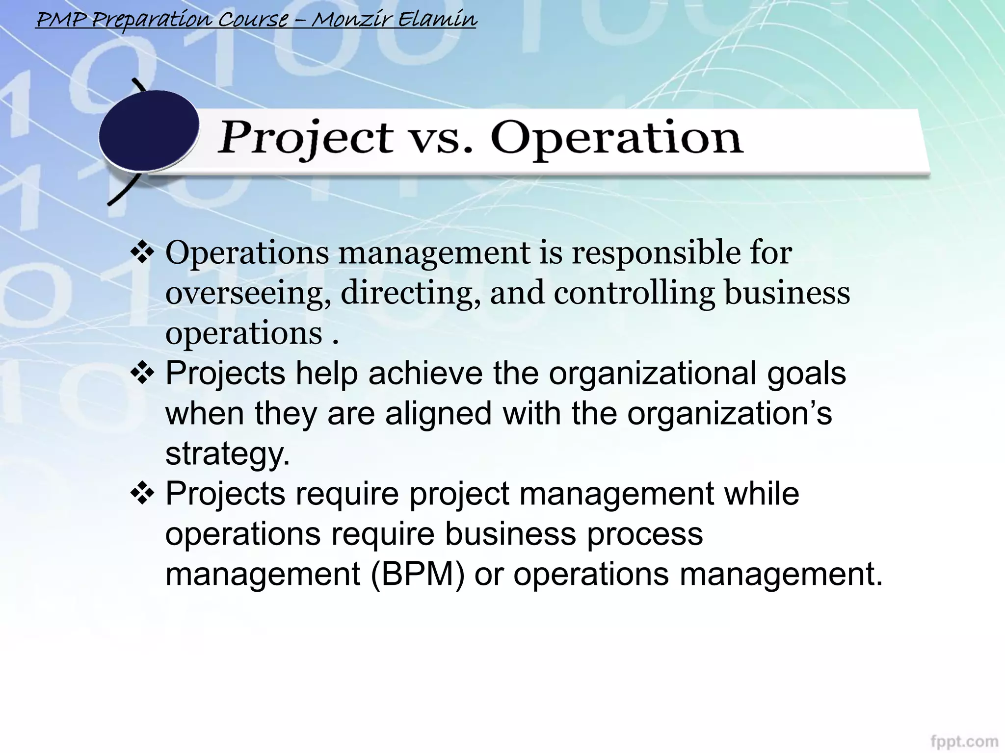 PMP Training, Chapter 1-2-3- framework | PDF | Business | Business and ...