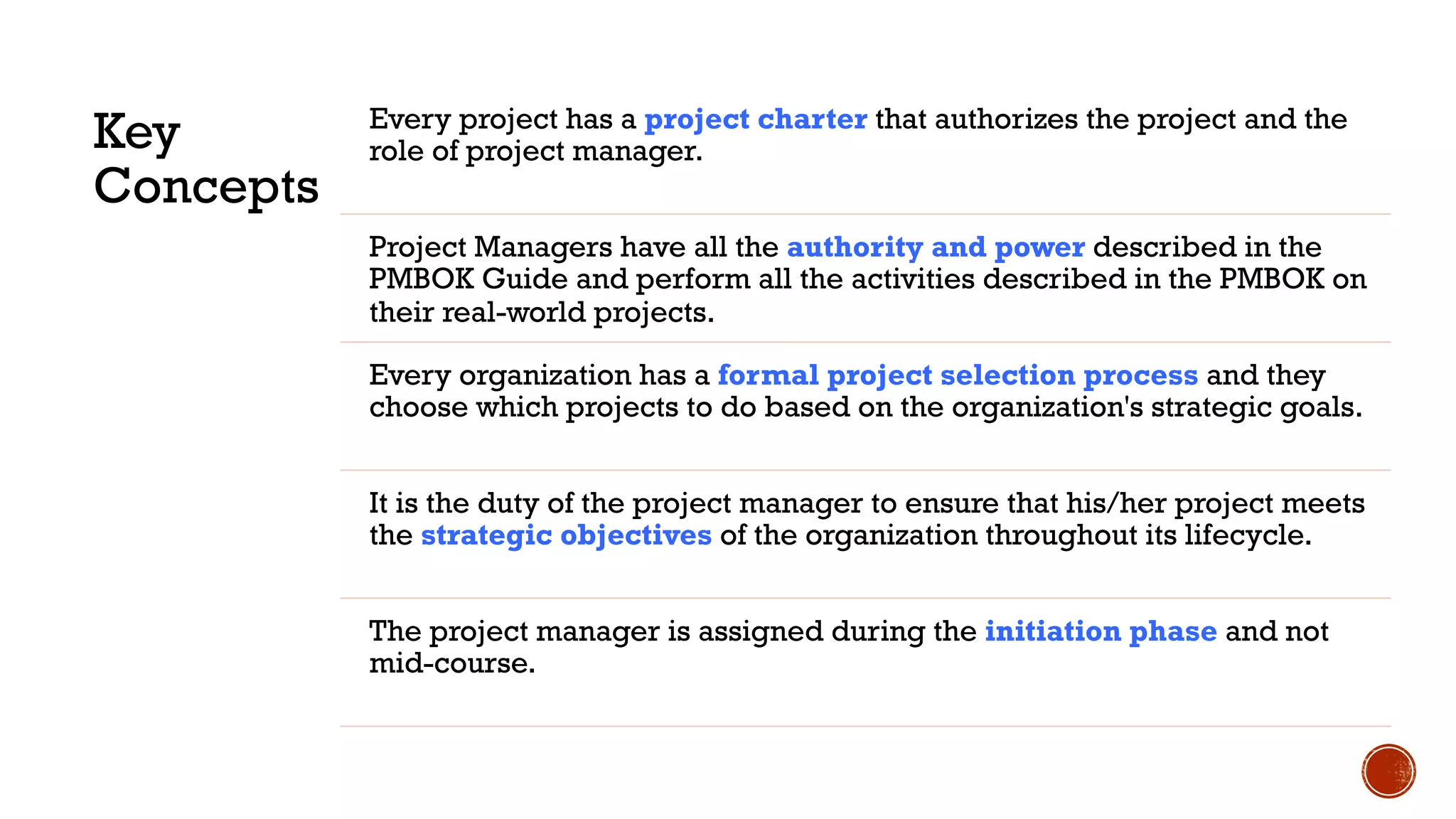 PMP: Key Concepts | PDF