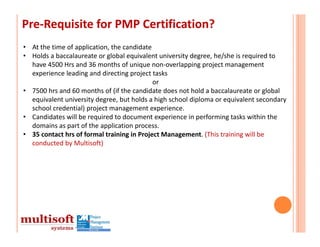 PMP@Multisoft Presentation | PPT