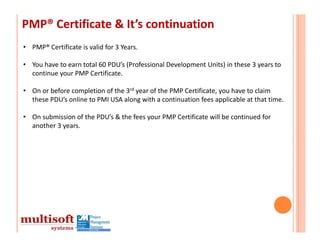 PMP@Multisoft Presentation | PPT