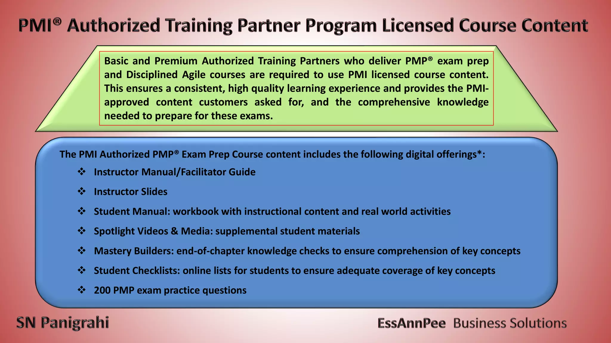 PMP Exam New Pattern - By SN Panigrahi | PPT | Free Download