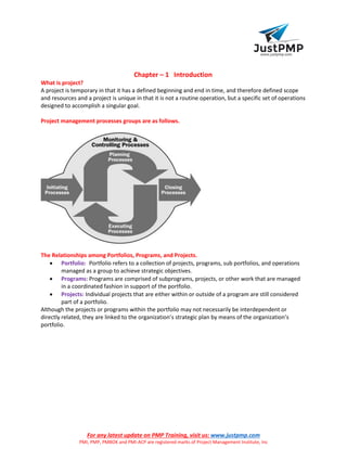 PMP NOTES Based on PMBOK Guide 5th Edition and updated PMP syllabus ...