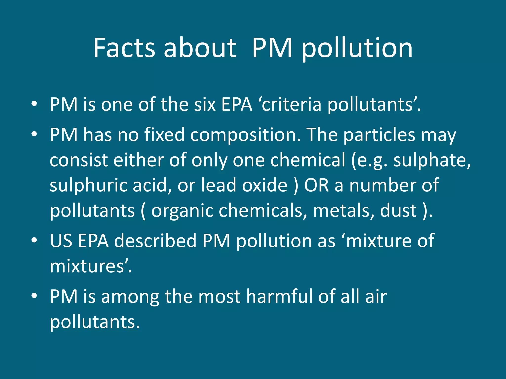 Particulate matter pollution | PPTX