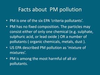 Particulate matter pollution | PPTX
