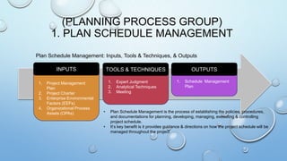 PMBOK 5th Edition - Chapter 6 PROJECT TIME MANAGEMENT Summary | PPTX