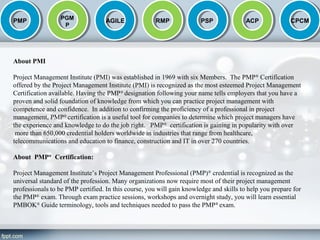 ( PMI-USA ) Training Programs & Some Other Career Development | PPT