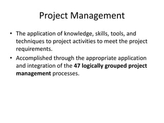 Project Management Course slide 1 | PPTX | Business | Business and Finance