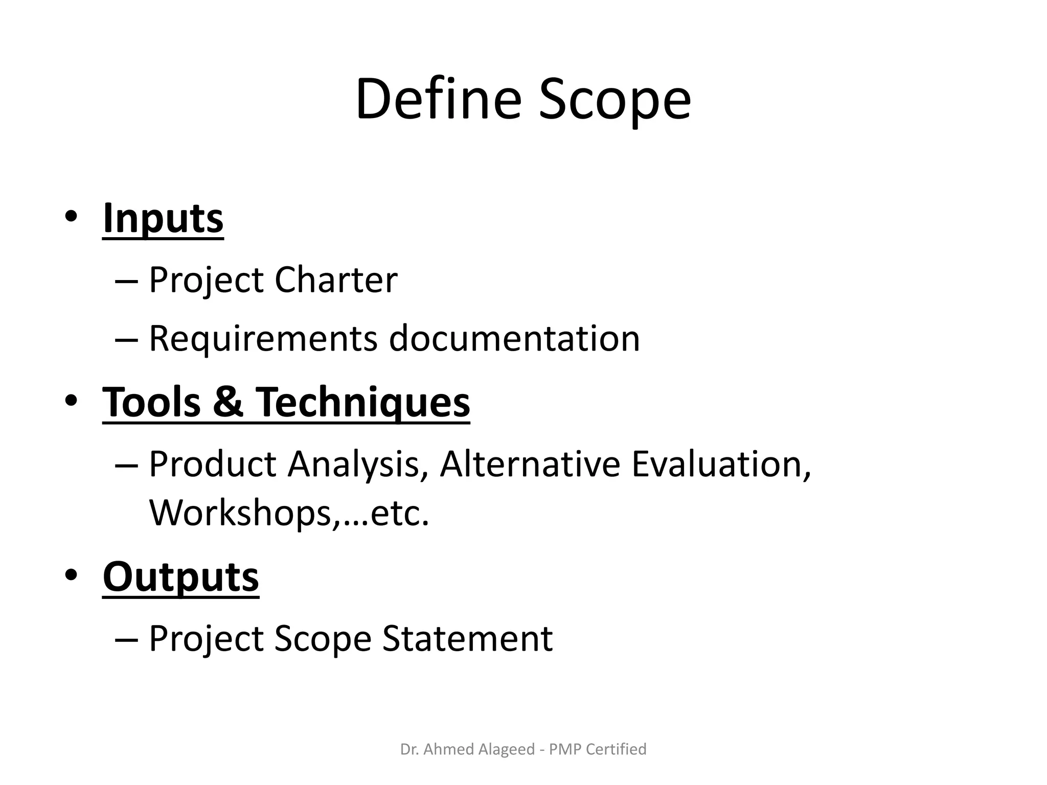 Project Scope Management | PPT