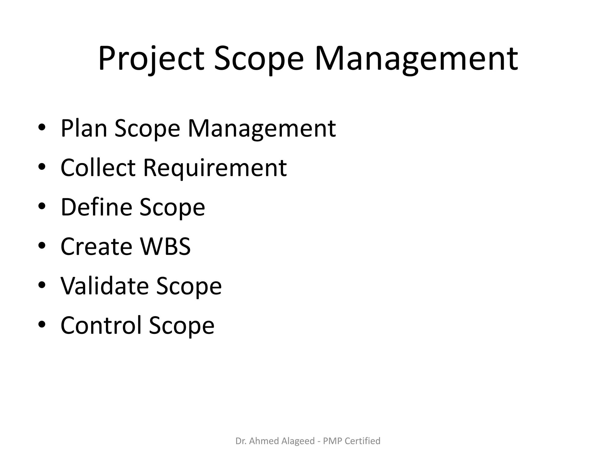 Project Scope Management | PPTX