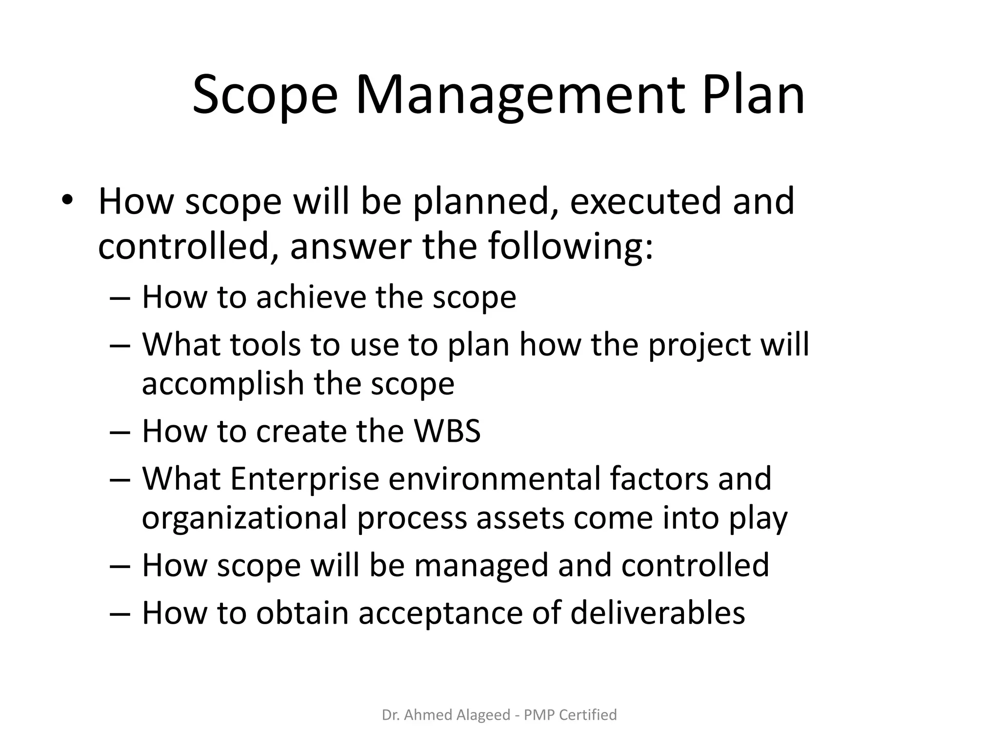 Project Scope Management | PPT