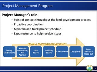 Land Development Services - Project Management Program | PPTX