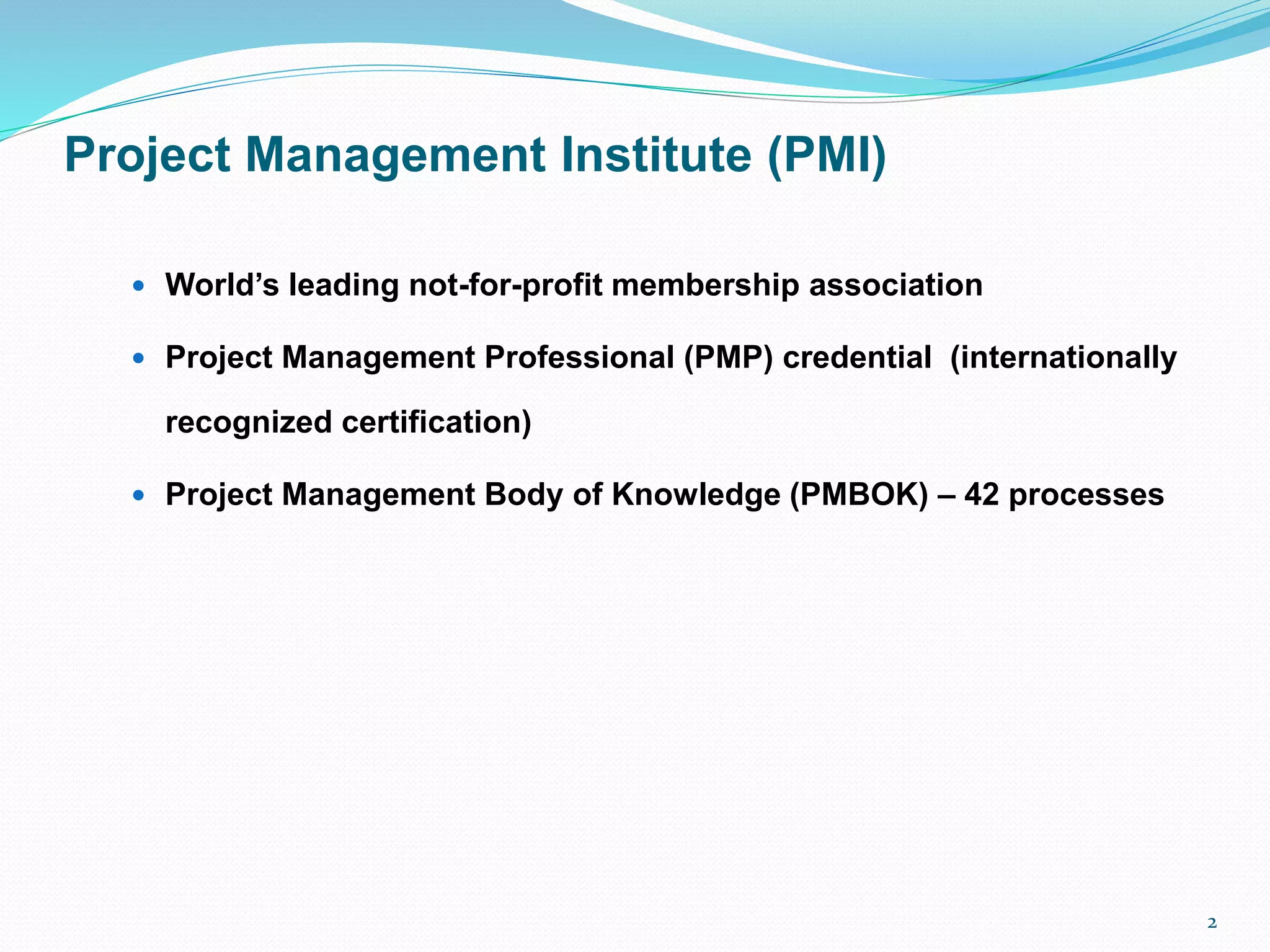 Pmp(project management professional ) presentation | PPTX