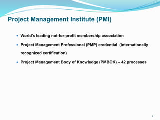 Pmp(project management professional ) presentation | PPTX