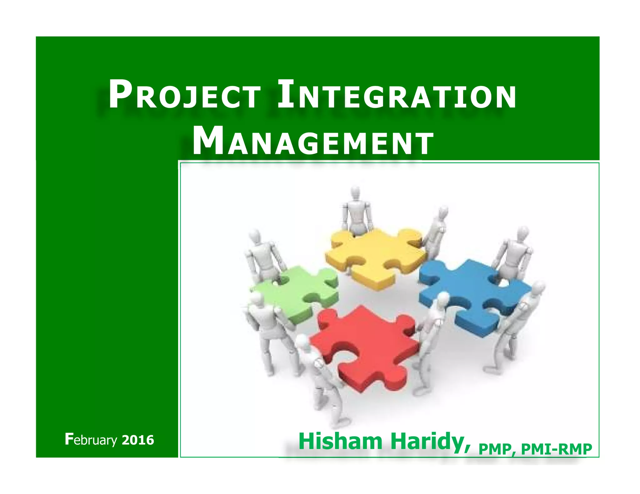 PMP_Project Integration Management | PDF | Business | Business and Finance