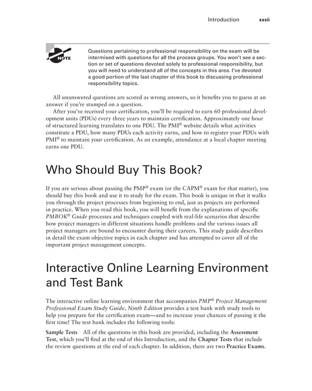 PMP Project Management Professional Exam Study Guide (Heldman, Kim) | PDF