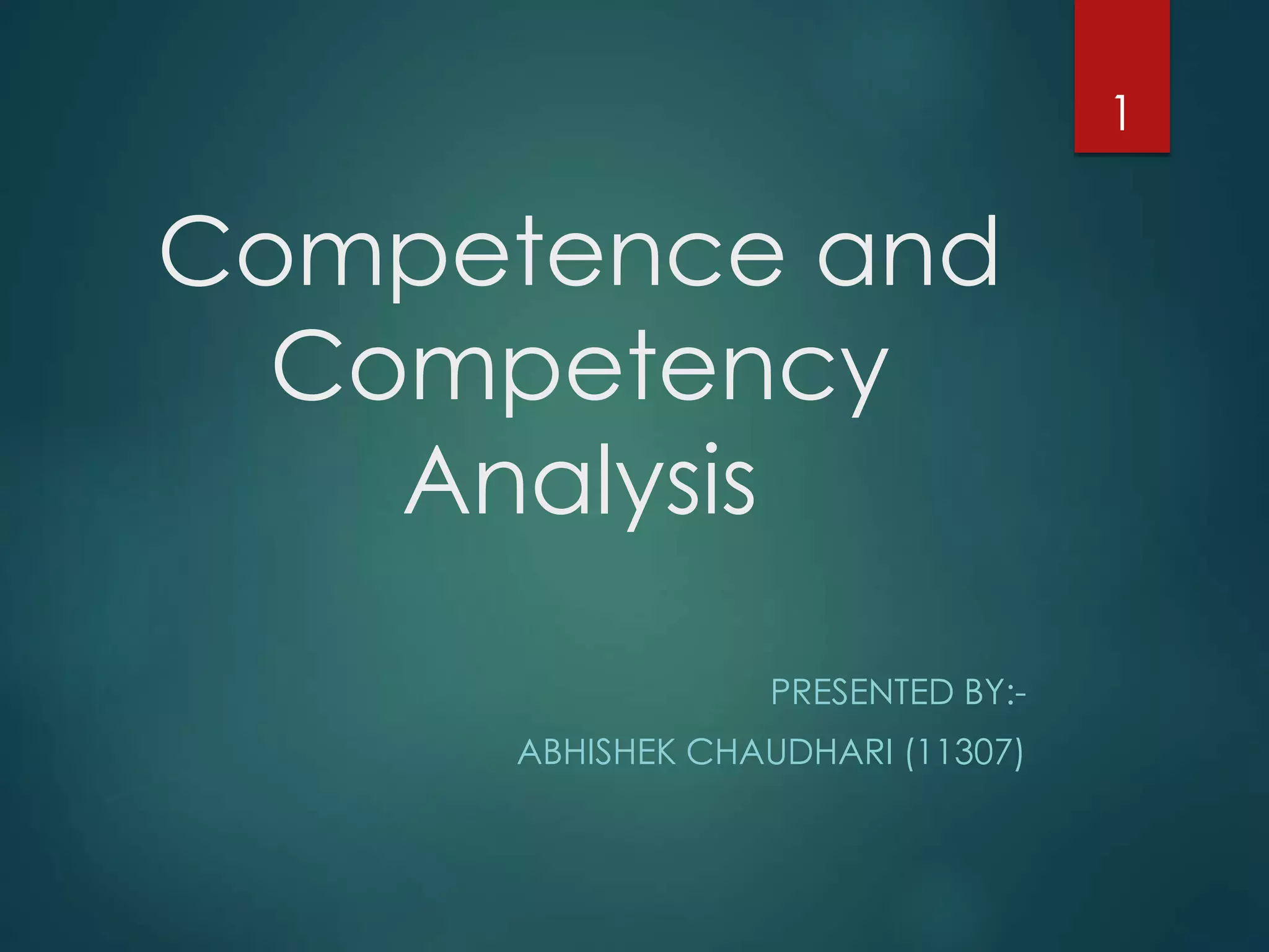 the difference between competence and competency | PPT
