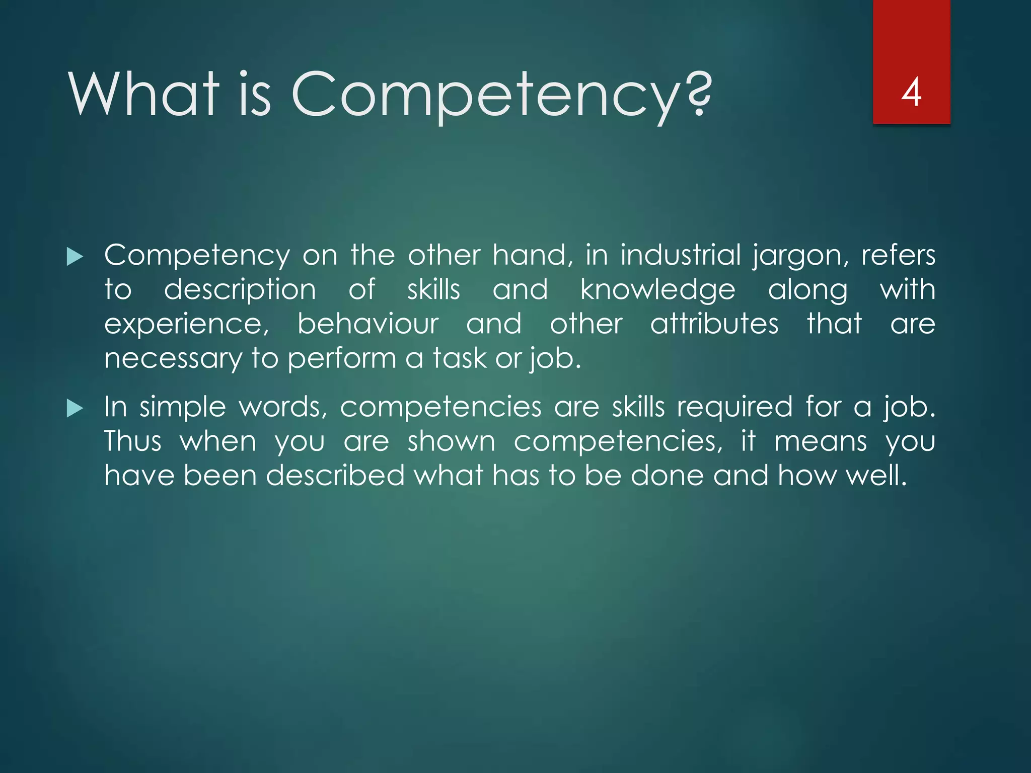the difference between competence and competency | PPT