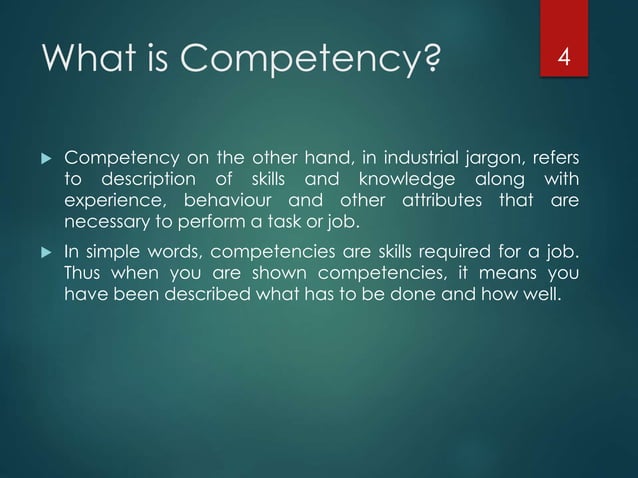 the difference between competence and competency | PPT